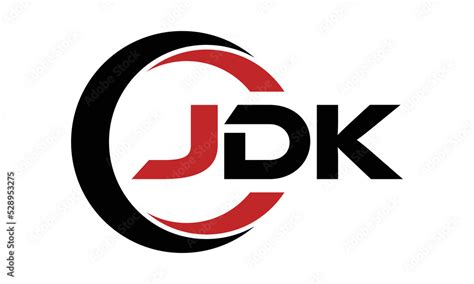JDK Three Letter Swoosh Logo Design Vector Template Monogram Logo Abstract Logo Wordmark