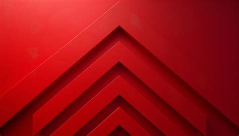 Abstract Red Geometric Pattern With Textured Surface Premium Ai