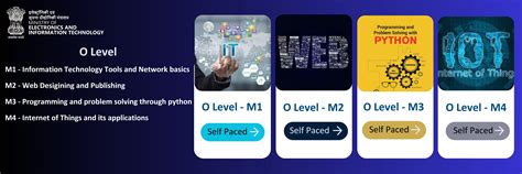 O Level Courses Government Of India National Institute Of Electronics And Information
