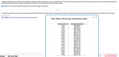 Solved And Average Monthly Sales Were Computed Complete Chegg Com
