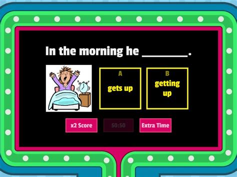 Daily Routines Quiz Gameshow Quiz