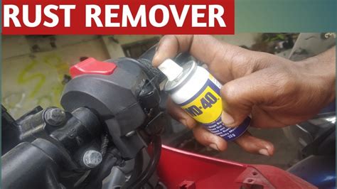 How To Wd40 Rust Remove Spray Youtube