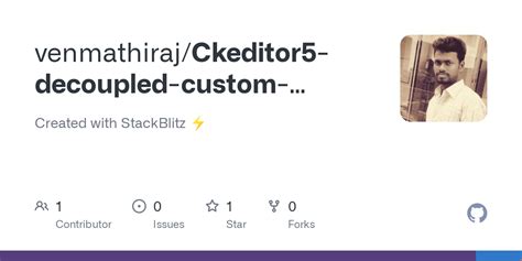 github venmathiraj ckeditor5 decoupled custom editor in angular