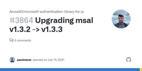 Upgrading Msal V1 3 2 V1 3 3 · Issue 3864 · Azuread Microsoft Authentication Library For Js