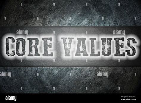 Core Values Concept Text On Background Stock Photo Alamy
