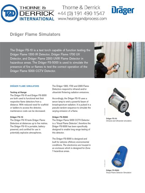 Drager Fs 5000 Flame Detector Data Sheet Pdf
