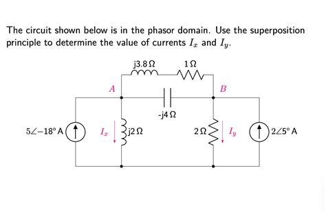 Solved The Circuit Shown Below Is In The Phasor Domain Use Chegg Com