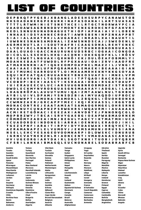 Printable Word Search 50 Words Printable Word Search