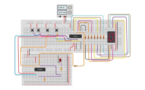 Circuit Design Copy Of Decoder Bcd 4511 Display 7 Segment Tinkercad