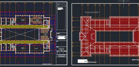 Laboratory Building Block Design Plan CAD Template DWG CAD Templates