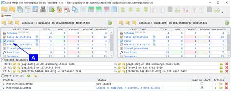 Compare View Results KS DB Merge Tools For PostgreSQL