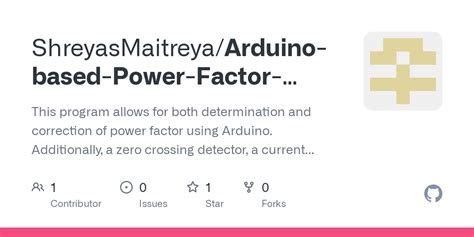 github shreyasmaitreya arduino based power factor correction system this program allows for