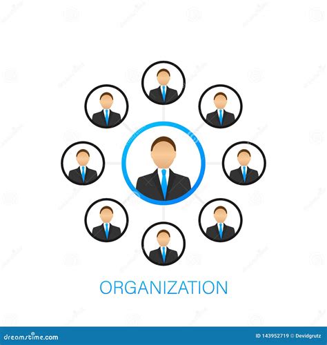 Organigramme Structure Organisationnelle Affaires Et Commerce Teamwork