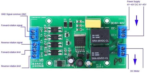 dc motor speed controller 4 0v~40v dc motor forward reverse rotation