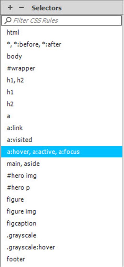 Adobe Learn Learn Dreamweaver Style Links And The Navigation Menu