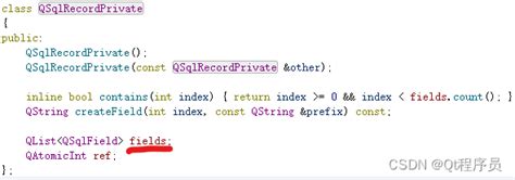 Qt Sqlqsqlfieldqsqlrecordqsqlindexqsqlerror Csdn