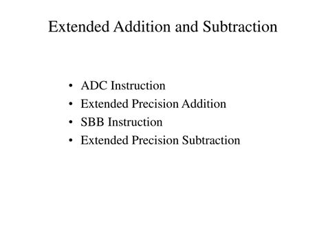 Ppt Lecture 19 Additional Integer Arithmetic Powerpoint Presentation