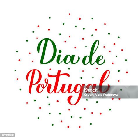 포르투갈 국경일 타이포그래피 포스터 포르투갈어 6 월 10 일 휴일 축하 배너 전단지 인사말 카드 등을위한 벡터 템플릿 10에 대한 스톡 벡터 아트 및 기타 이미지 Istock