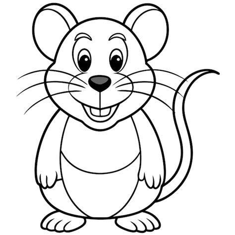 Premium Vector Cotton Rat Mouse Smiles Icon Vector