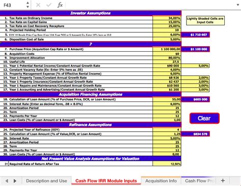 Real Estate Development Analysis Spreadsheet In Amit Tandon Eloquens — Db