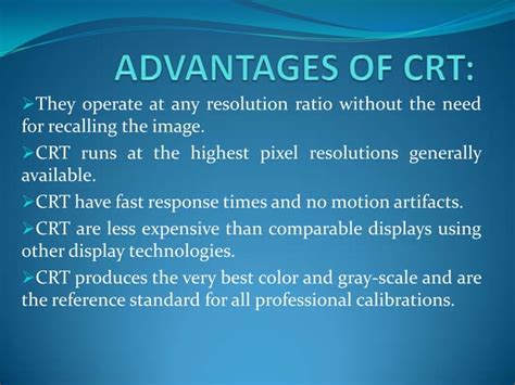 Crt PPTX Consumer Electronics Technology Computing