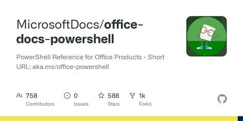 Github Microsoftdocsoffice Docs Powershell Powershell Reference For