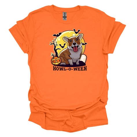 Howl O Ween Corgi Halloween Tee Trucolors Art And Design