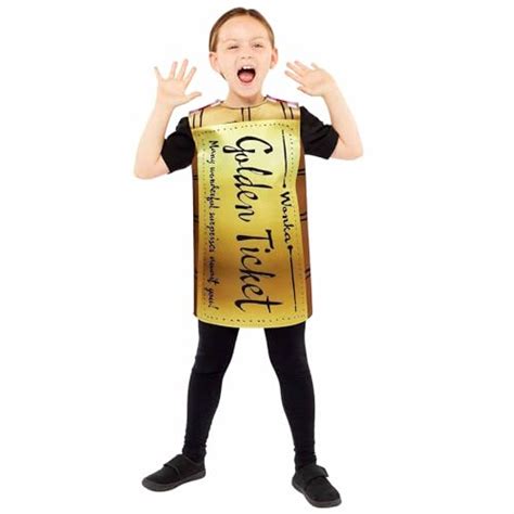 Amscan 9916196 Officially Licensed Roald Dahl Golden Ticket Wonka Bar
