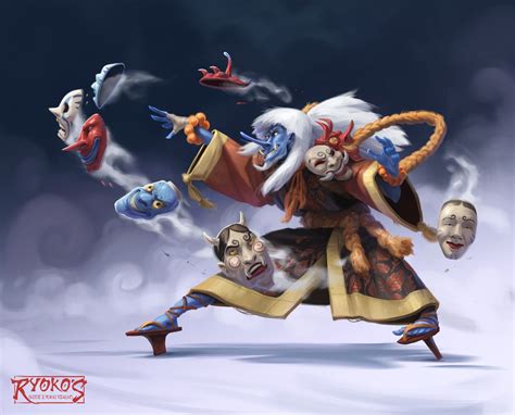 Character Designs 7 Ryokos Guide To The Yokai Realms Aleksa Drageljevic Character Design