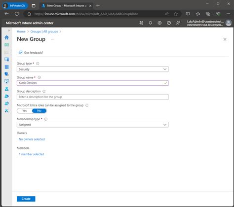set up windows kiosk mode with intune veles software