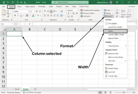 Setting Column Width
