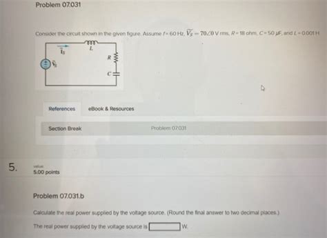 Solved Problem Consider The Circuit Shown In The Chegg