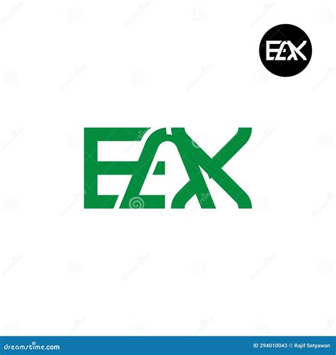 Letter Eax Monogram Logo Design Stock Vector Illustration Of Names