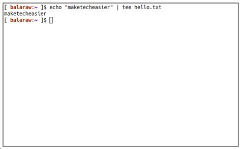 How To Save The Terminal Output To A File In Linux Make Tech Easier