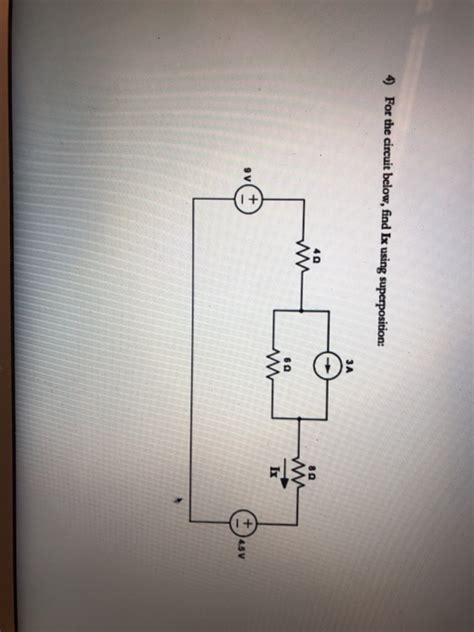 Solved For The Circuit Below Find Ix Using Chegg Com