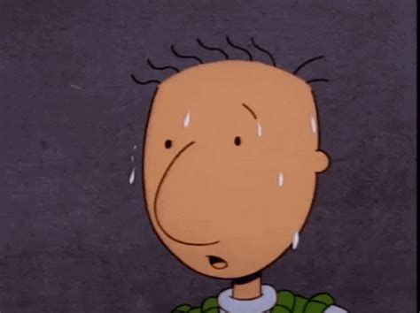 Sweating Nervous Doug Cartoon 