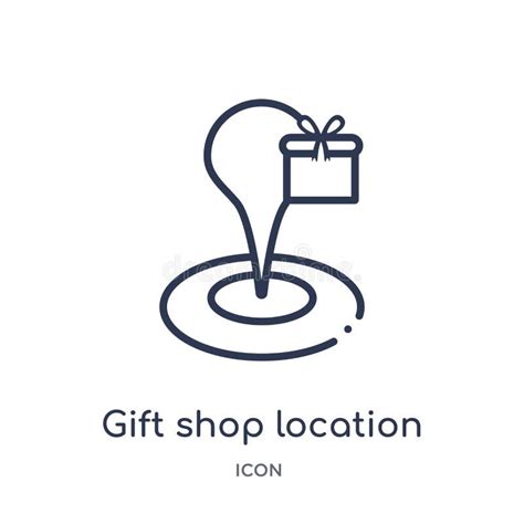 Linear Location Data Icon From Maps And Locations Outline Collection Thin Line Location Data