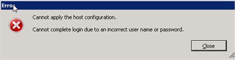 Vsphere Authentication Proxy Cannot Complete Login Due To An Incorrect User Name Or Password