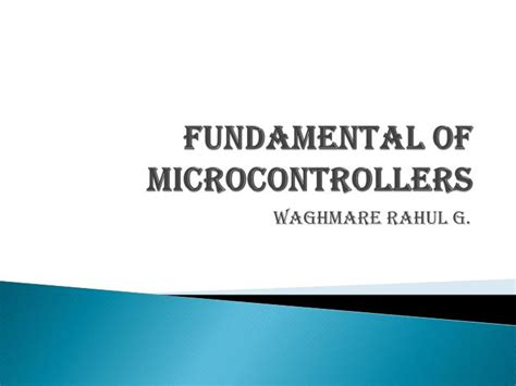 Ppt Fundamental Of Microcontrollers Powerpoint Presentation Free Download Id 2405138