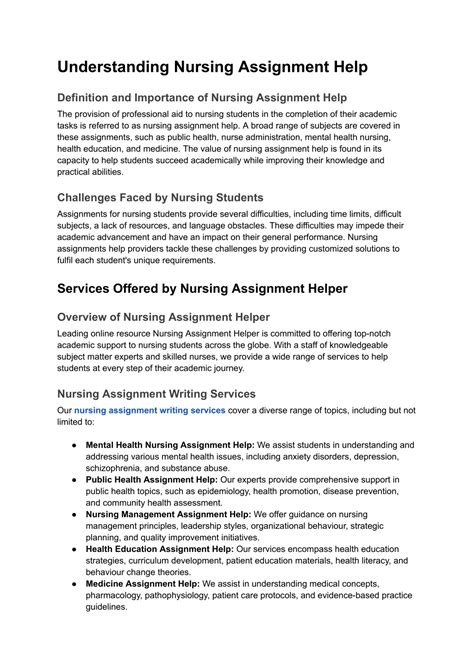 Ppt Online Nursing Assignment Help In The Uk Powerpoint Presentation Id13127804