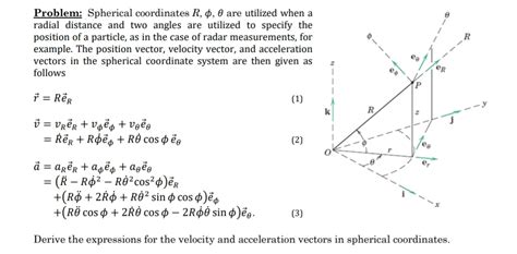 Solved Problem Spherical coordinates R ϕ θ are utilized Chegg