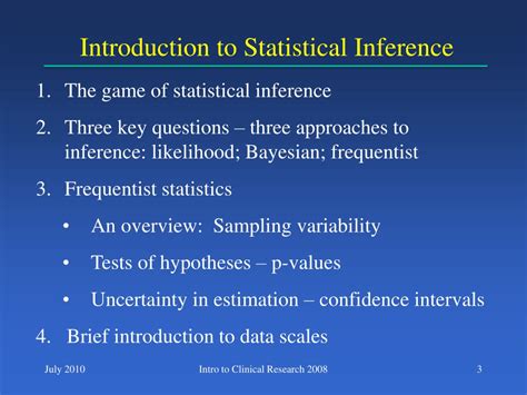 Ppt Introduction To Clinical Research Introduction To Statistical