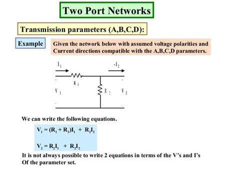 two port networks unit ii