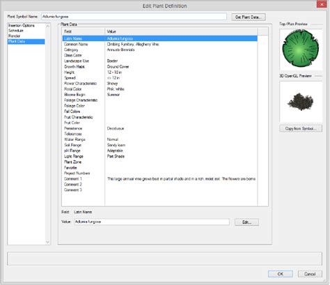 Using Plant List Data In Vectorworks Landmark