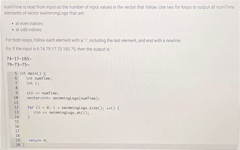 Solved Numtime Is Read From Input As The Number Of Input