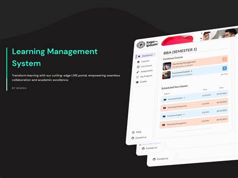 Lms Portal By Bhanu Pratap Singh Solanki On Dribbble