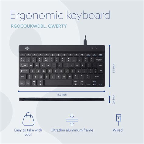 R Go Tools Compact Break Ergonomic Keyboard R Go Compact Keyboard