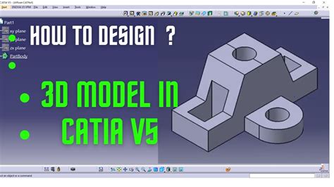 How To Design In Catia V5 Practice Design 18 3dmodeling Catia Catiav5 Catiatutorials Youtube