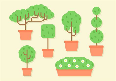 Free Flat Design Trees Vector Vector Art At Vecteezy