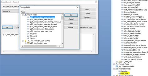Crystal Report Date Perameter Databases Spiceworks Community